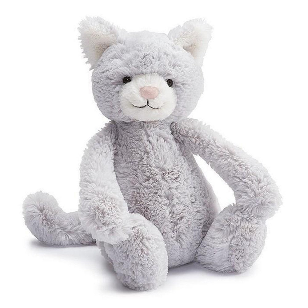 Jellycat Bashful Plush Toy - Grey Kitten (Medium, 12 inch) – Dear-Born Baby